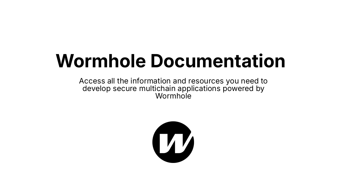 Wormhole Docs
